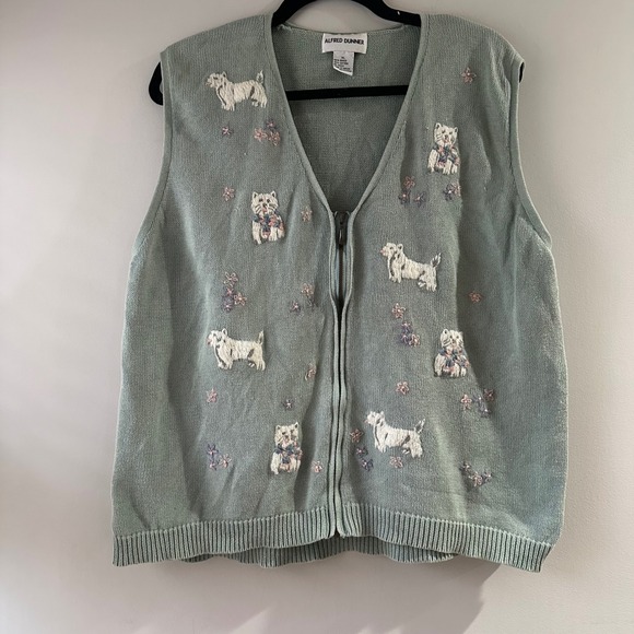Alfred Dunner | Jackets & Coats | Alfred Dunner Womens Vest Xl Sage ...